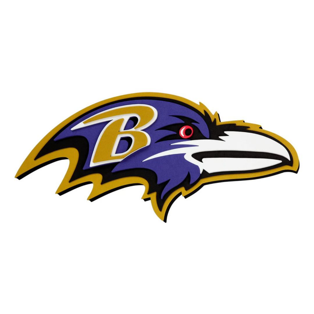 Baltimore Ravens 3D Fan Foam Logo Sign | Poor Boys Sports