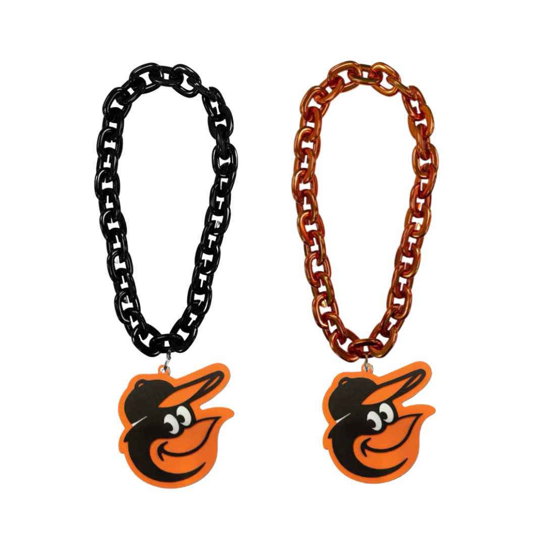 Baltimore Orioles Bird Head Fan Chain | Poor Boys Sports